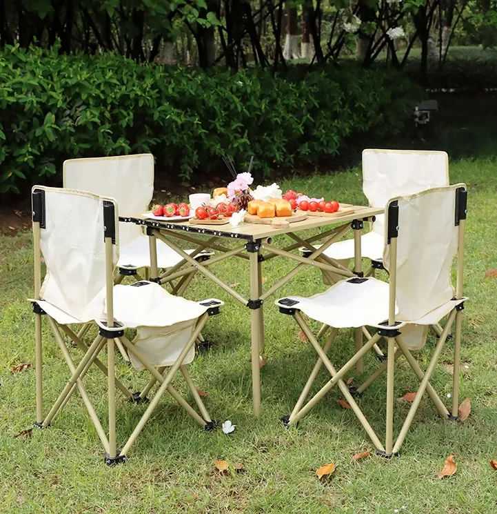 Portable Outdoor Folding Chairs Easy Carry Folding Camping Table For ...