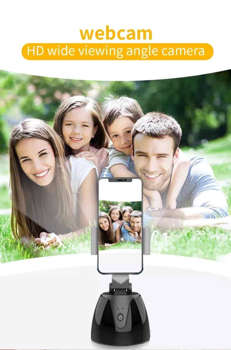Selfie Stick 360 Rotation Holder Robot Cameraman Auto Face Object ...