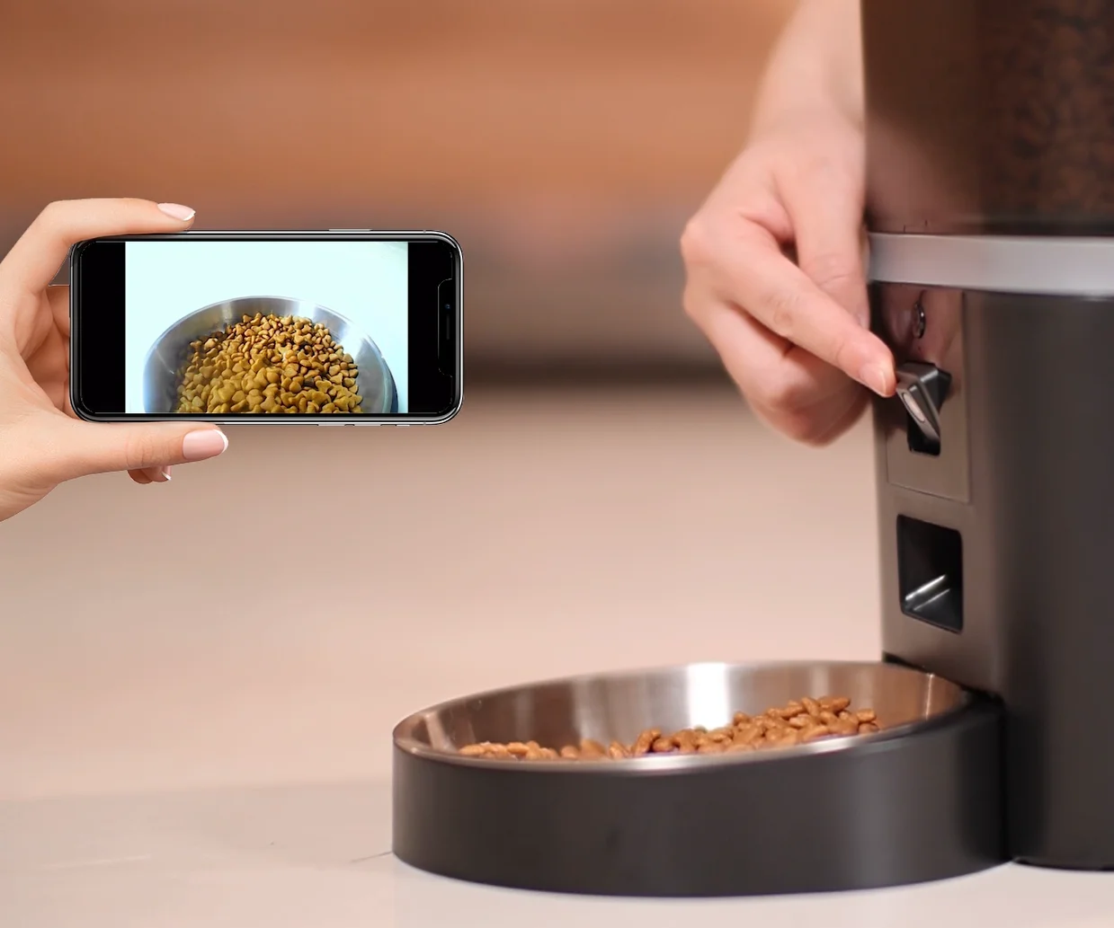 OEM 6L Automatic Dog Feeder with Camera - Portion Control