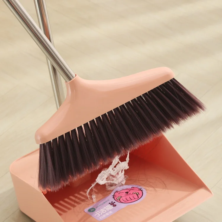 Cheap Soft Bristle Plastic Broom With Stainless Steel Handle For ...