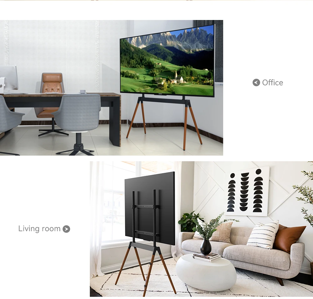 Factory Classic Black 55 Inch - 86 Inch Tv Stand Wall Mount For Home ...