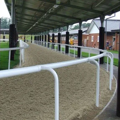 Fentech Professional Horse Rail Track, White Plastic Horse Racing Rail ...
