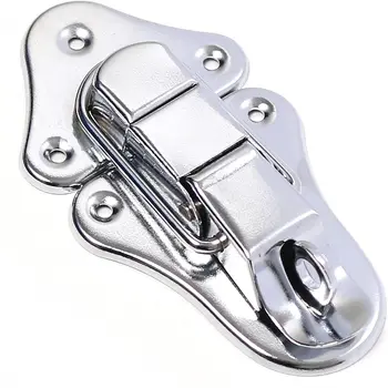 Chrome Plated Drawbolt Closure Latch Case Latch Key Locking Toggle ...