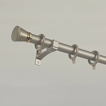 Full Set Of Aluminium Double Roman Curtain Rod Adjustable Curtain Metal ...