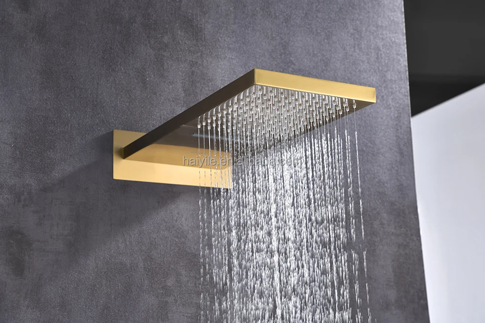 Aosgrohe Gold Concealed Shower Set - Thermostatic & Stylish