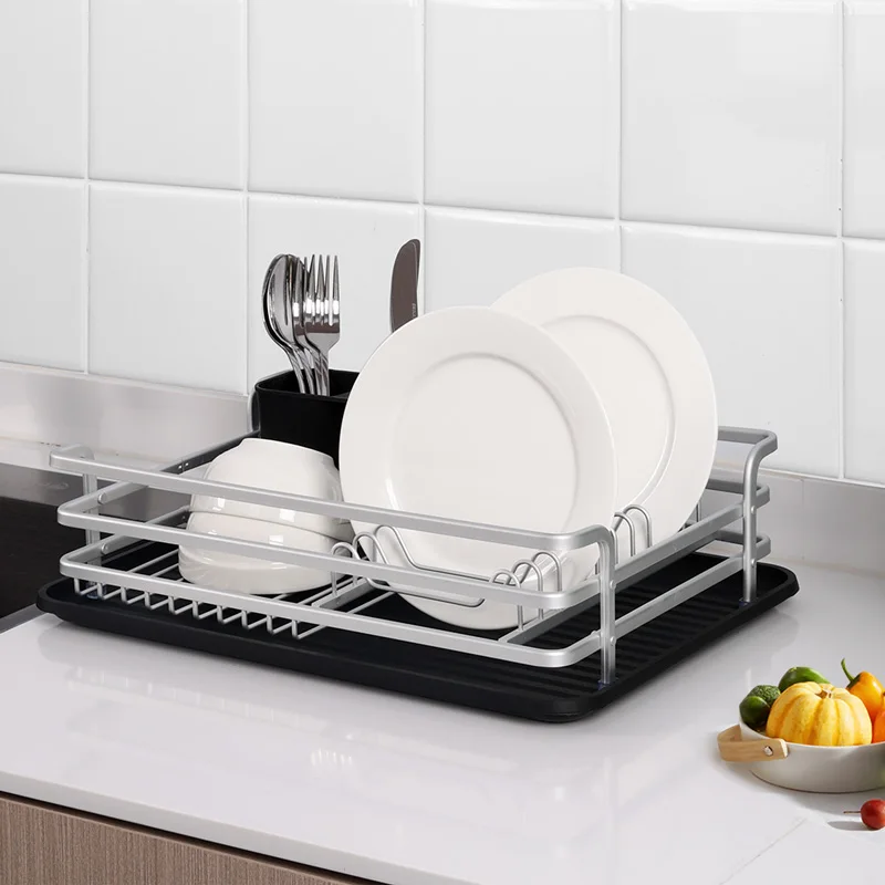 New Type Commercial Simple Dish Rack Tray With Spout Kitchen Dish ...