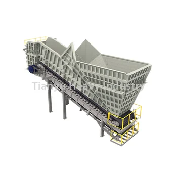Heavy Duty Buckling Handling Apron Feeder Running On Iron Ore Quarry In ...