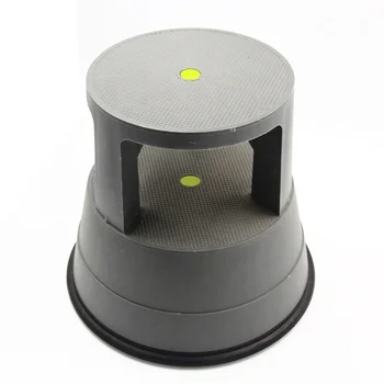 2 Step Tall Metal Heavy Duty Rolling Double Step Stool Holds 300 Lbs ...