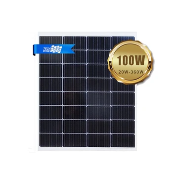 Techwise Small Solar Panel Mono Solar Pv Module 20w 30w 40w 50w 60w 80w ...