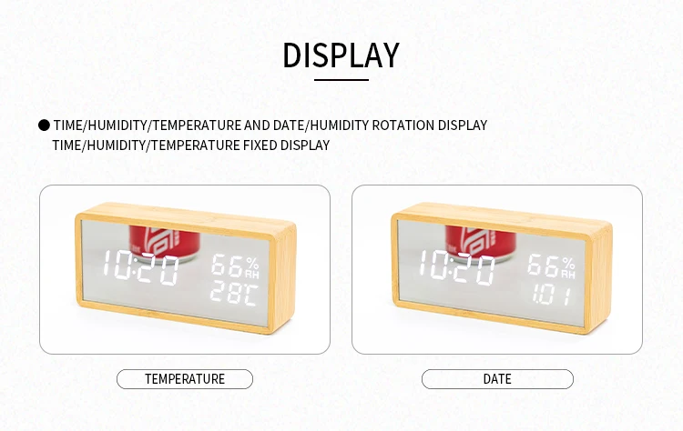 Digital Baboo Wooden Clock - Children’s Alarm Clock