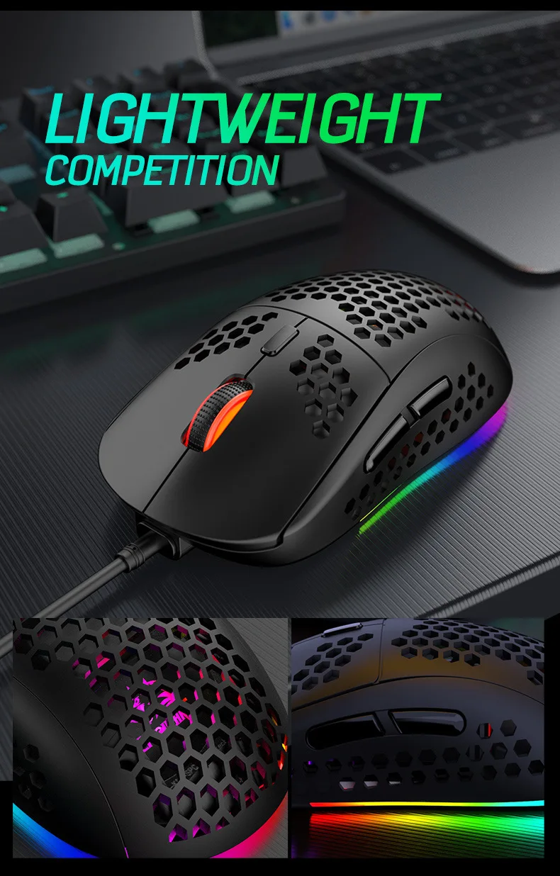 ZIYOULANG T60 Keyboard and Mouse Set - 62 Key Mechanical