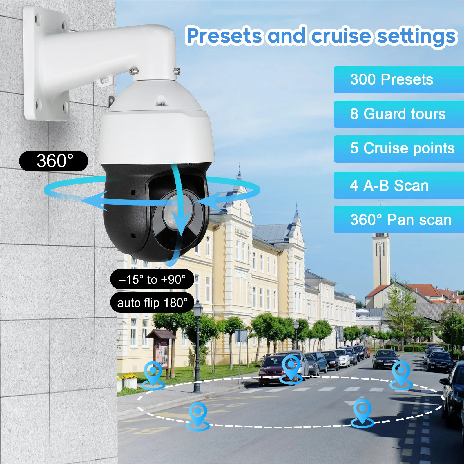 OEM DH Outdoor 4K 8MP 4MP 10x 20x 25X 16x 30x 45x PTZ Camera