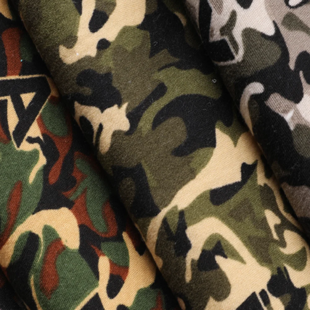 95% Polyester 5% Spandex Dty Brush Printed Knitted Fabric For Women ...