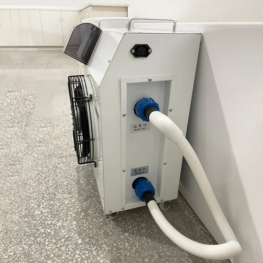 Outdoor Acrylic Ice Bath Tub Freestanding Cold Plunge Ice Tub Fitness ...