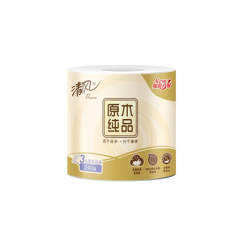 100% Wood Virgin Toilet Roll Eco-friendly 3ply Toilet Rolling Tissue ...