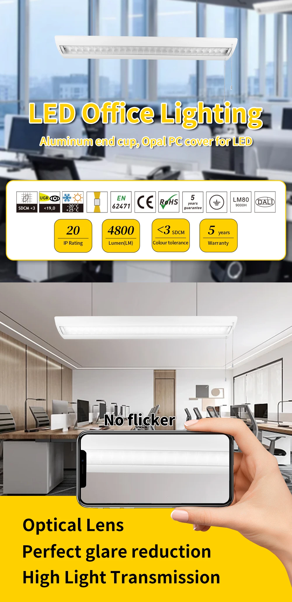 Pelucchi Warehouse Office Linear Light Led Recessed Linear Strip Light Bar Led Interior Lights ...