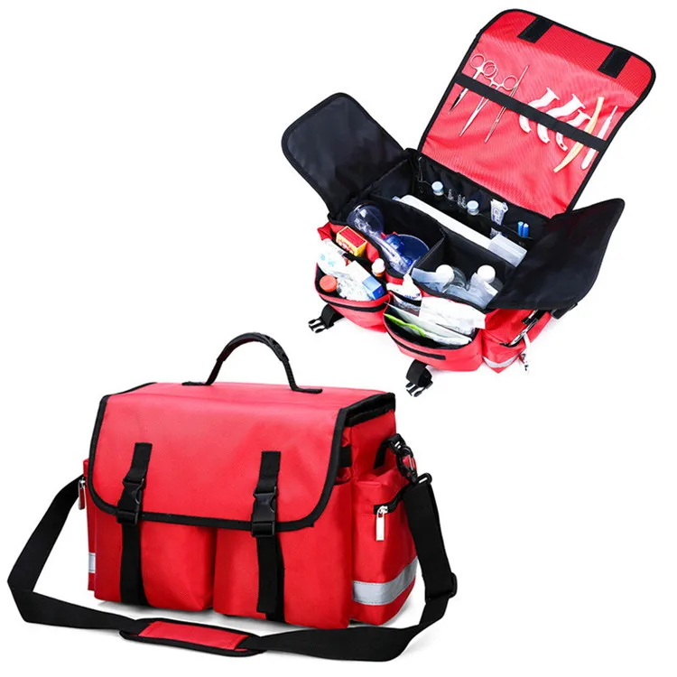 Chinvah Red Rolling Earthquake Hospital Ambulance Trolley