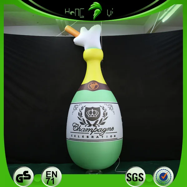 Custom Giant Inflatable Champagne Bottle Model Customized Inflatable ...