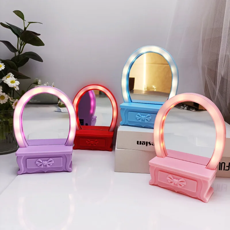 Mini Dressing Table Design Vanity Mirror With Lights Small Makeup ...