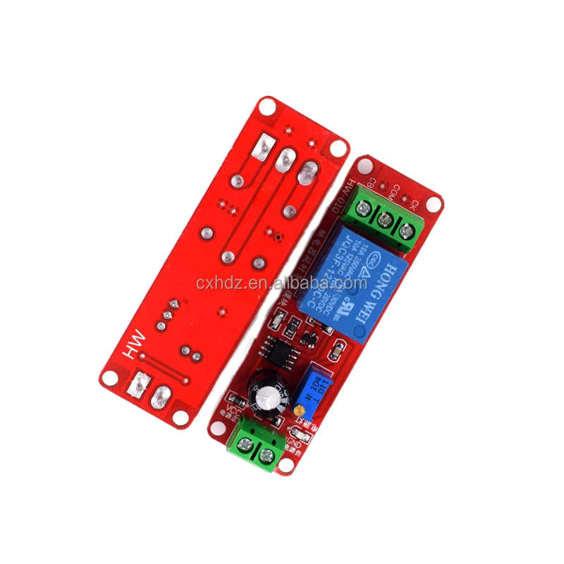 NE555 Timer Switch Adjustable Module - 12V Automotive Delay