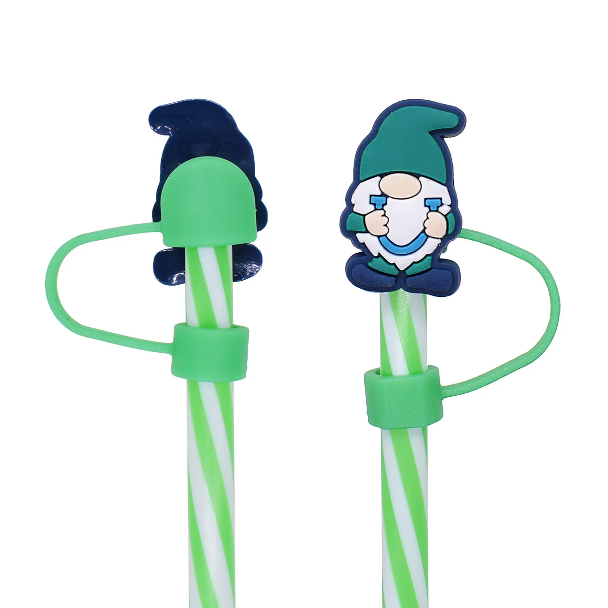 Hot Selling Pvc Straw Topper Charms In Stock Clover Straw Topper Cover ...