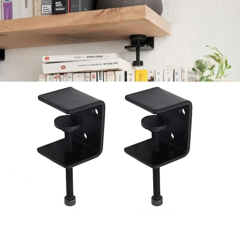 Bracket Clamp Steel Adjustable Mount Desk Partition Shelf Clamp ...