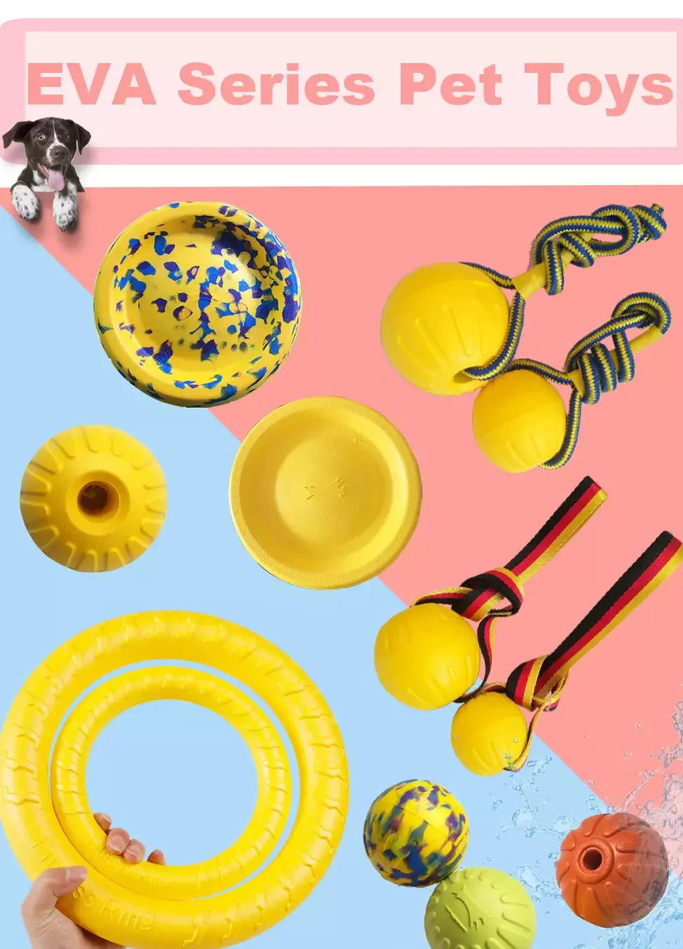 Outdoor Fitness Flying Discs Interactive Training Ring For Dogs Eva Dog ...