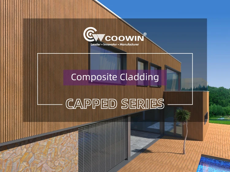COOWIN Outdoor Wall Panels Waterproof High Quality Wood Wall Cladding with Fluted Profile Easy ...