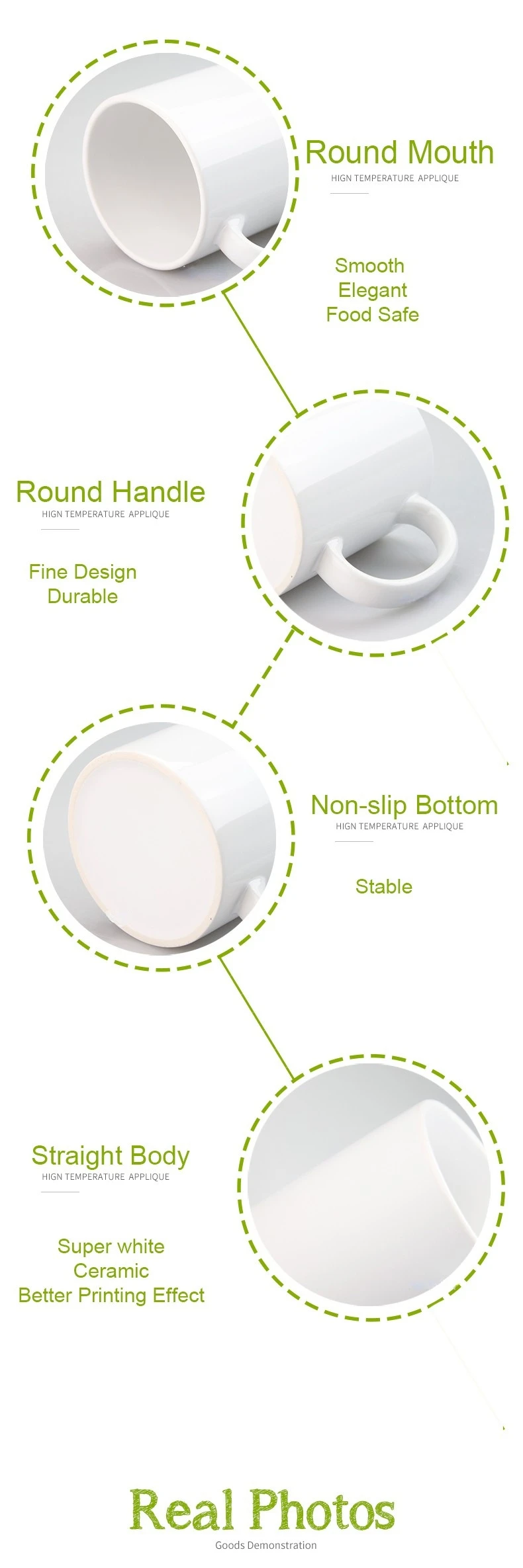 White Sublimation 11 Oz Mug Ceramic White Box Dimensions Inside And ...