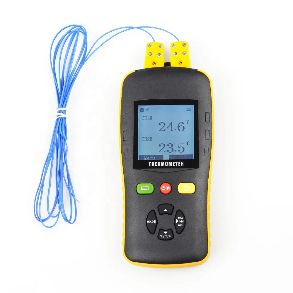 Air Conditioning Digital Thermometer With K Type Thermocouple Probe for ...