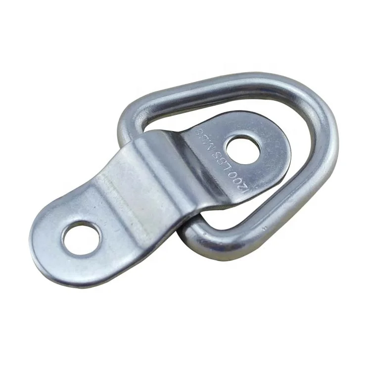 Small Stainless Steel D Rings Anchor Lashing Ring Tie Down For Loads On ...