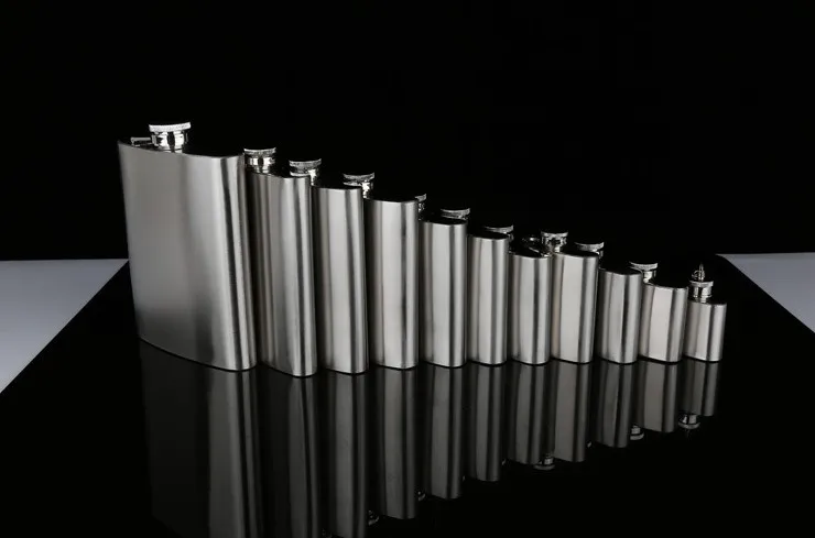 Pinbo Portable Stainless Steel Hip Flask - 100pcs Custom Logo