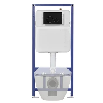 Bathroom Wall Hung Toilet Concealed Cistern Lower Cistern Dual Flush ...