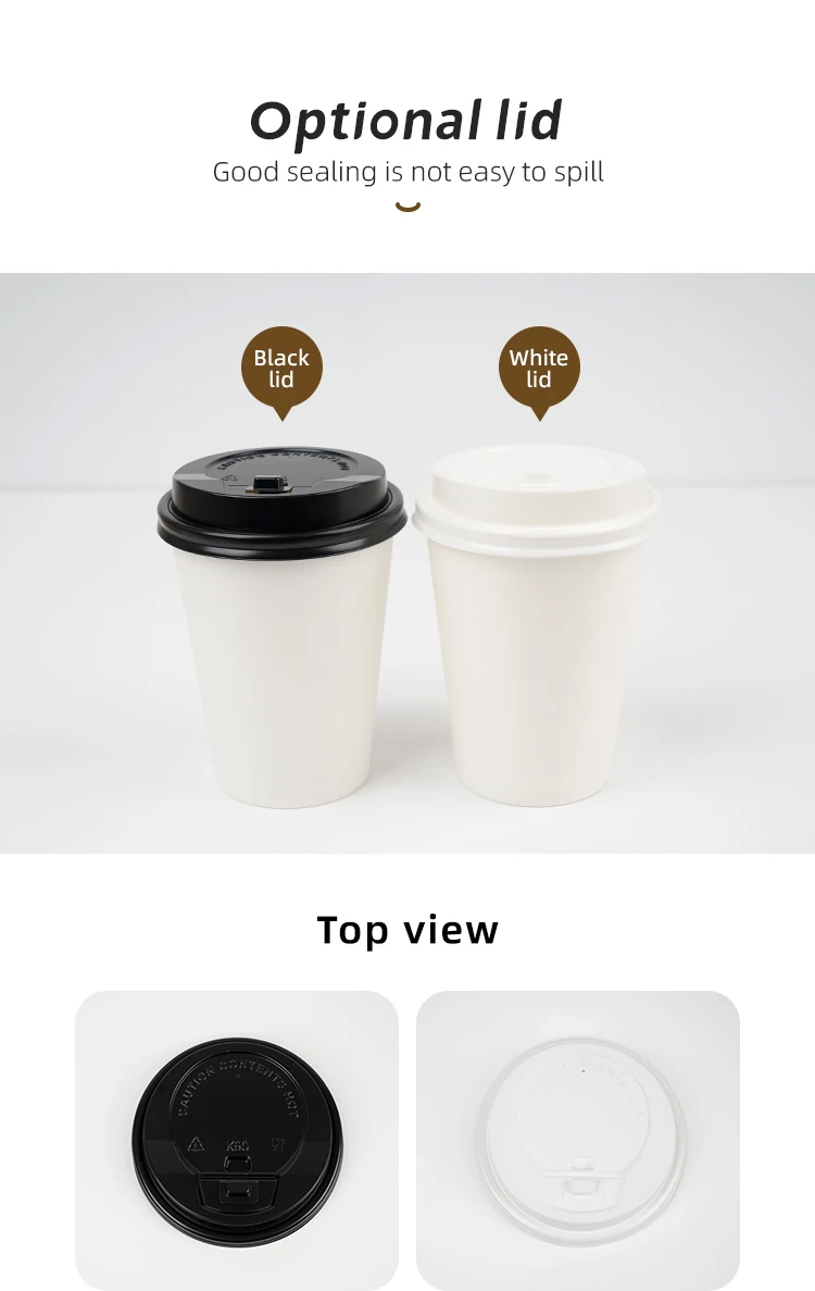Custom Branded Logo Biodegradable Disposable Paper Cups
