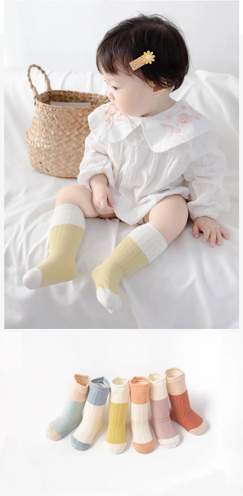 Newborn Baby Stockings Long Socks 0-3 Months Cute Ruffle Baby Toddler ...