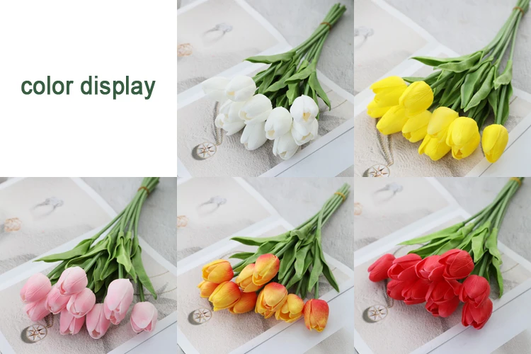 Hot Wholesale Pu Mini Artificial Tulipe Ture Love Tulips Artificial ...