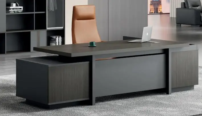 Modern Manager Boss Office Table Work Desk MFC Modular Home Office ...