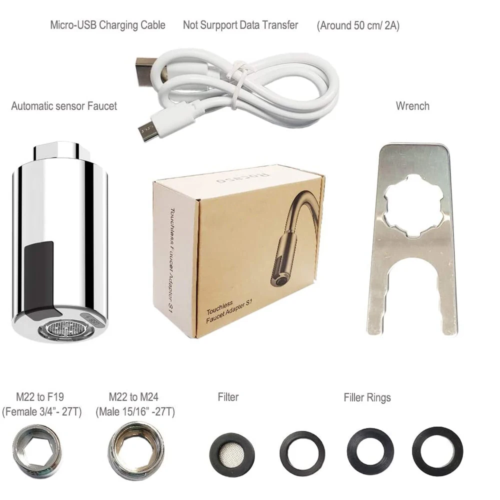 Touchless Faucet Adaptor For Kitchen Sink Sensor Faucet For Bathroom ...