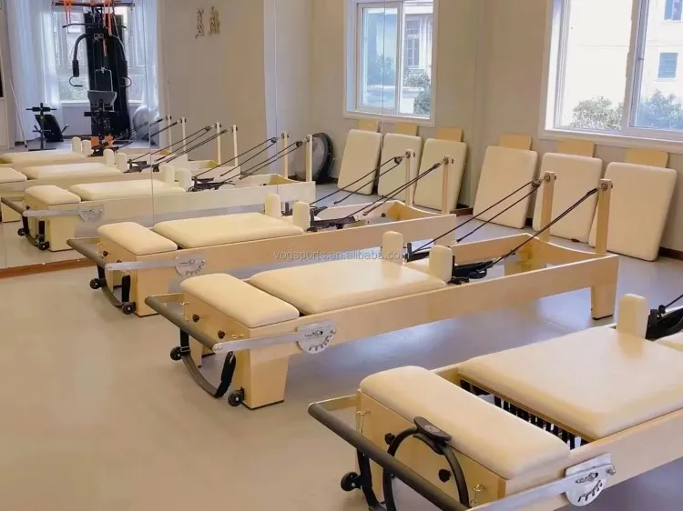 High Quality White Aluminium Balanced Reformer Pilates Machine