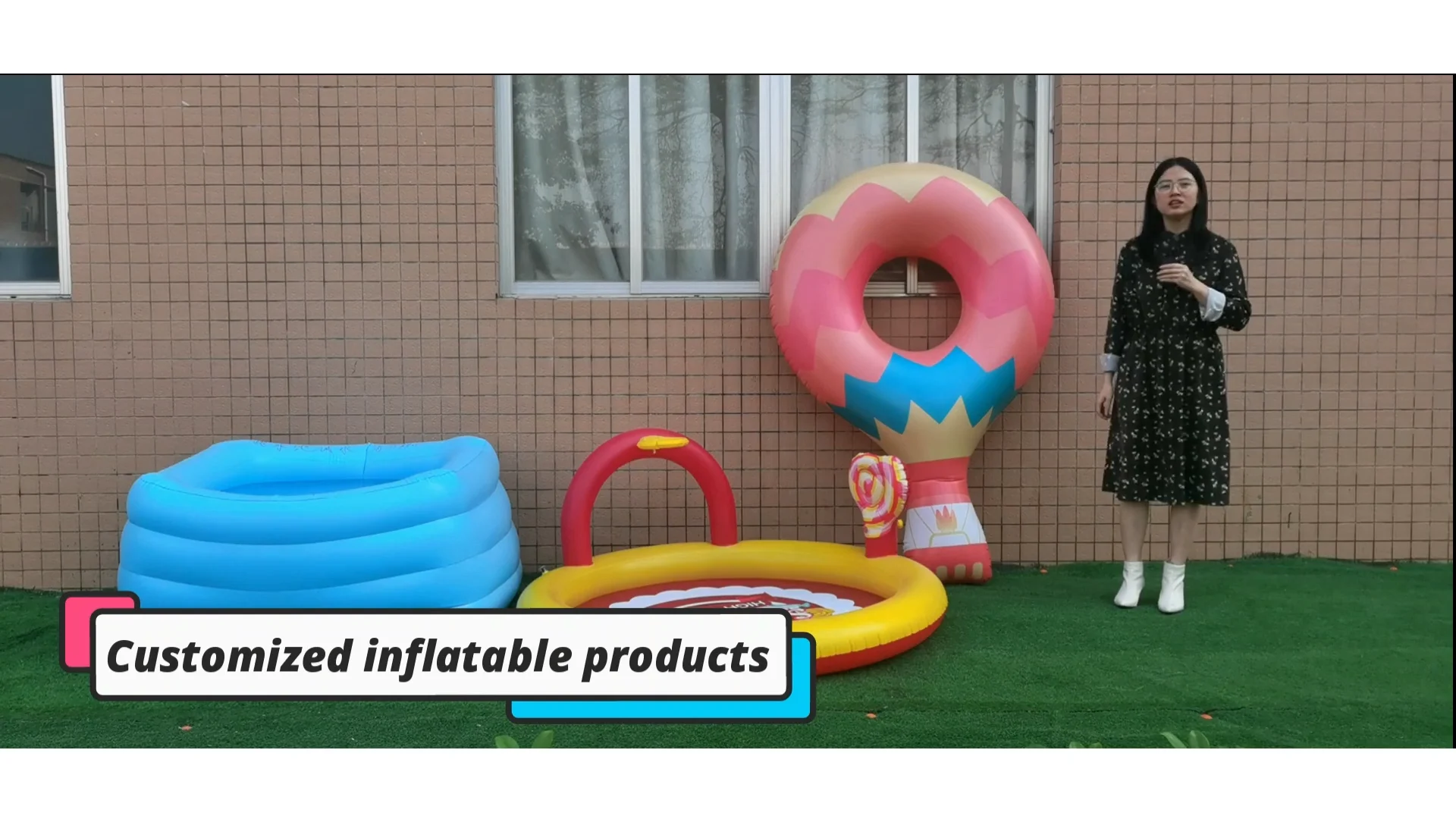 Large Customizable Size Inflatable Kids Pool Movable Plastic Pvc ...