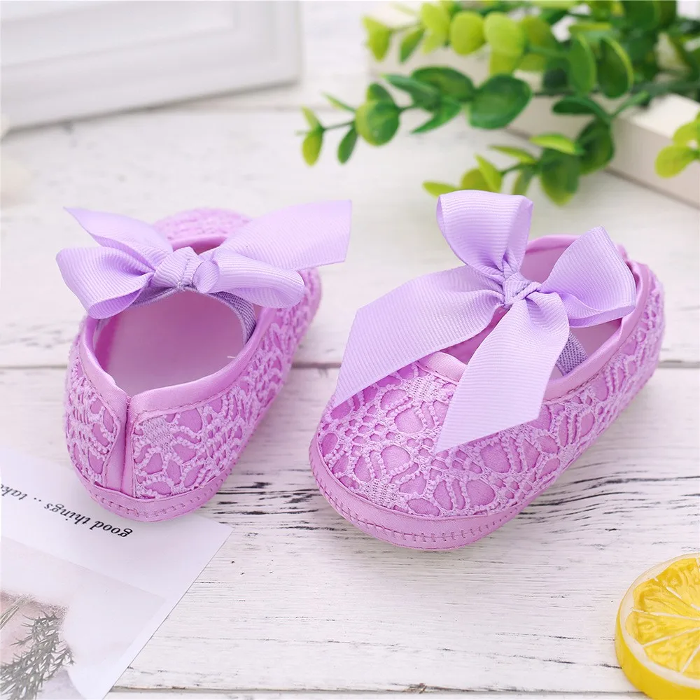 Summer Bow Knot Princess Soft Sole Newborn Infant Baby Shoes Girl 6 To ...