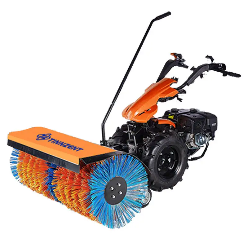 Walk Behind Snow Sweeper / Gas Powered Sweeper Snow Plow / Sidewalk ...