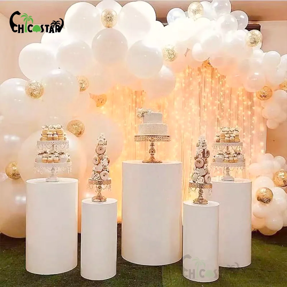 Wedding Dessert Cake Table Plinth Cylinder Round Plinth Stand Display ...