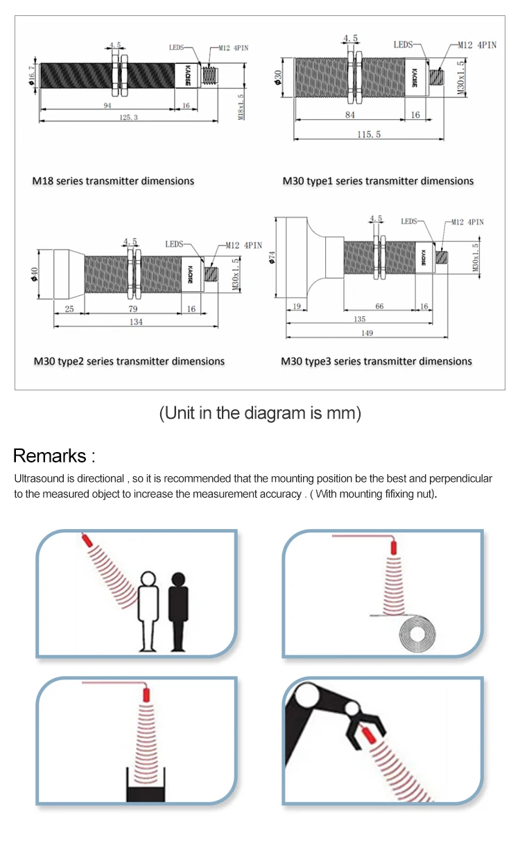 Factory Direct Sale Hc-sr04 Ultrasonic Sensor 50m Long Range Ultrasonic ...