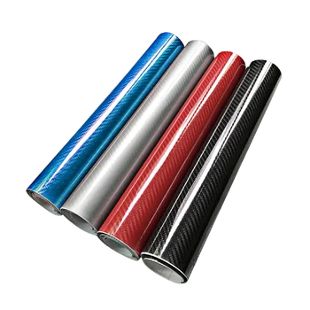 Car Universal Body Decals Film Pvc Waterproof 5d 6d Black Carbon Fiber ...