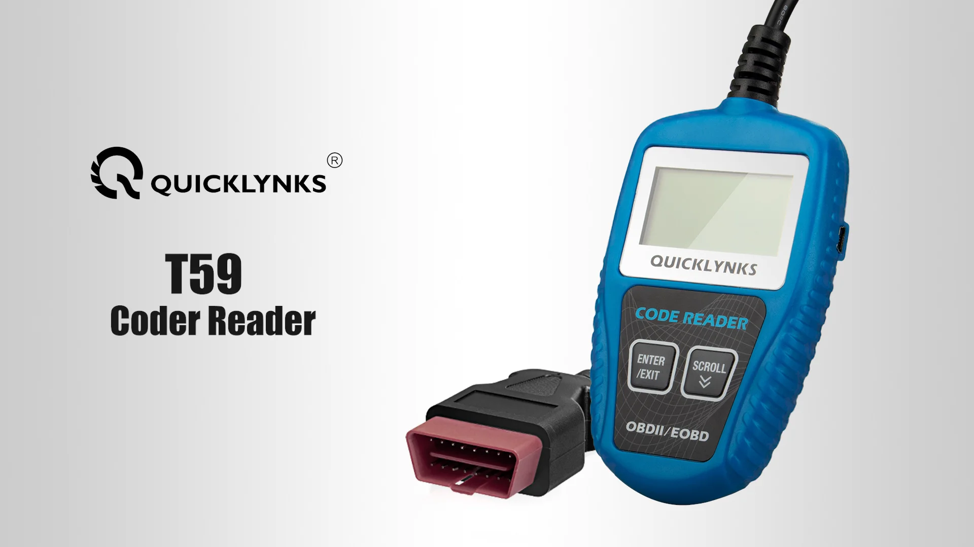 T59 Obd Ii Vehicle Code Reader Automotive Obd2 Scanner Auto Check ...