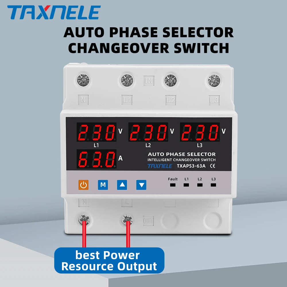 Over Under Voltage Protector Ats Automatic Transfer Switch Phase ...
