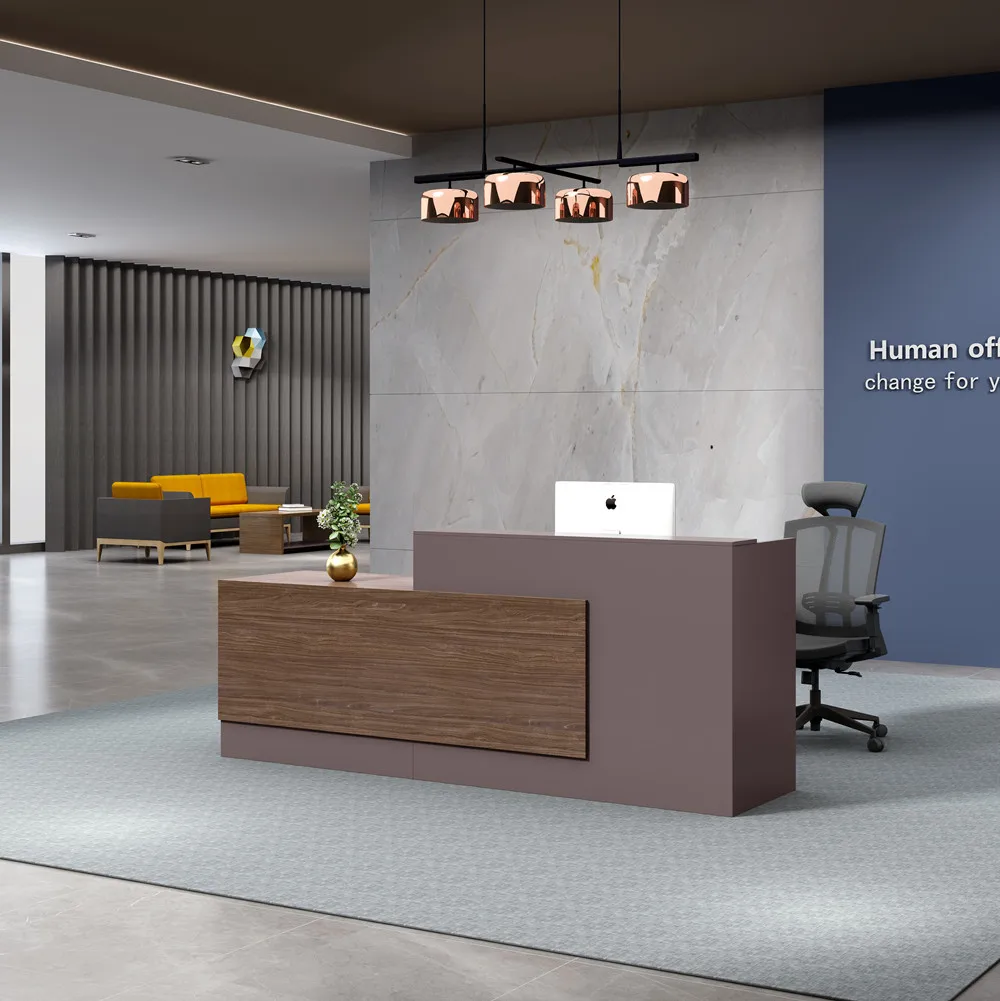 Modern Office Furniture Tables Reception Front Office Desk Design With ...