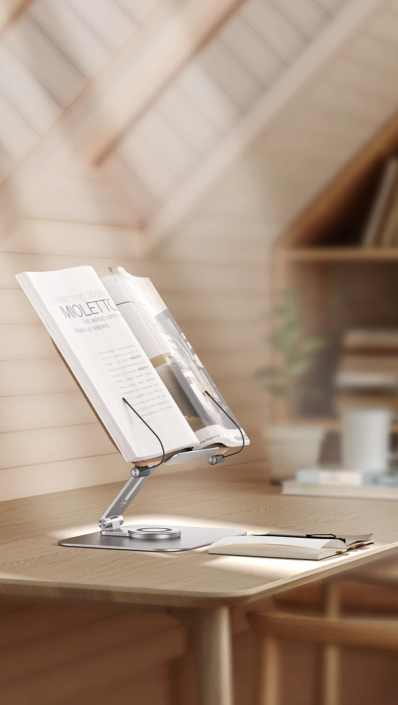 Boneruy Rotate Reading Stands - Portable & Adjustable Support