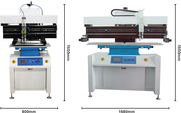Servo System Semi-Automatic Stencil Printer QP32125 SMT Production Line ...